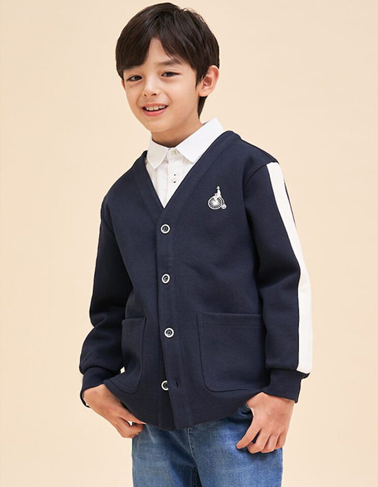 [빈폴키즈] 져지소재 가디건 - 네이비 (택1) - 마켓컬리