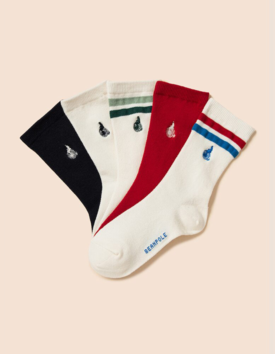 [빈폴키즈] [NOROO] 양말 5족 세트 아이보리 (택1) - 마켓컬리