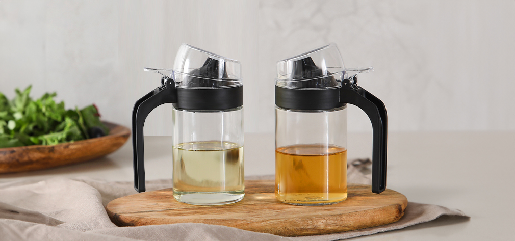 [리본제이]무디타 원터치 유리 오일병 핸들형 250ml 2P세트 - 마켓컬리