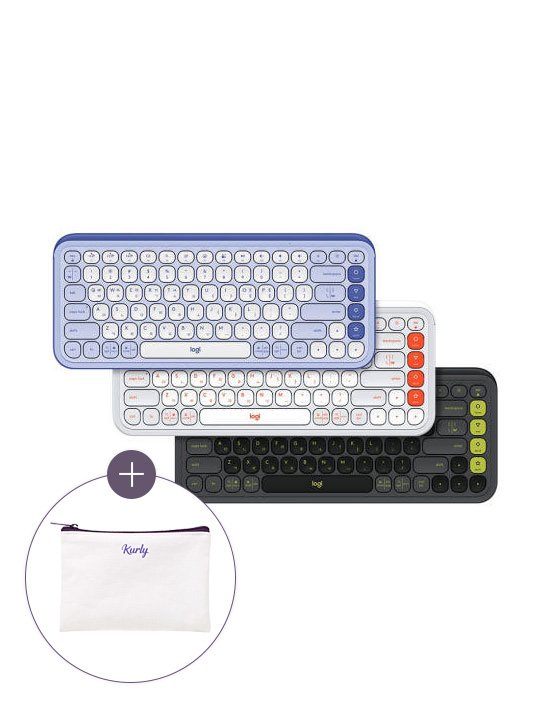 [로지텍] POP ICON KEYS 블루투스 무선 키보드 + 단독 소파우치 증정 - 마켓컬리